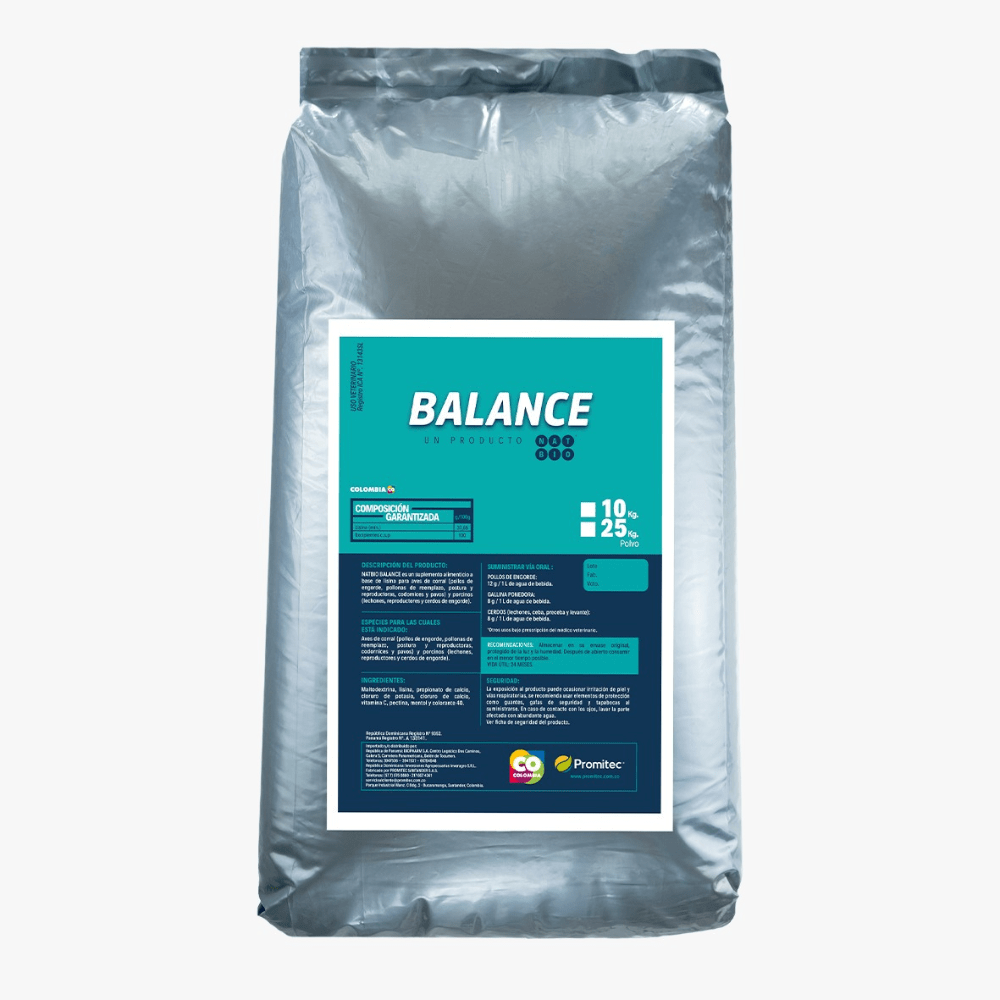 Balance: Suplemento Alimenticio para Cerdos Todas sus Etapas